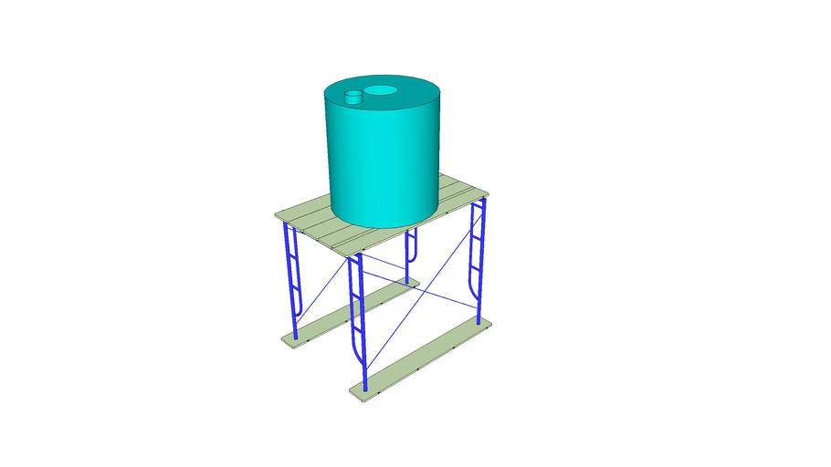 Water tank Tower | 3D Warehouse