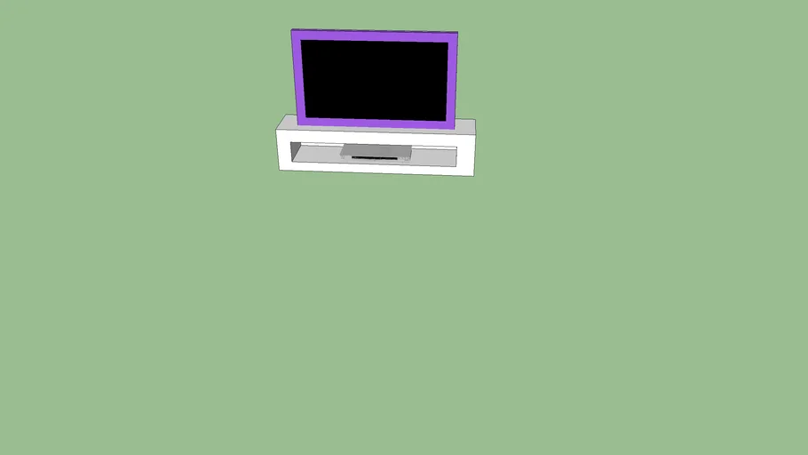 Purple tv and dvd player | 3D Warehouse