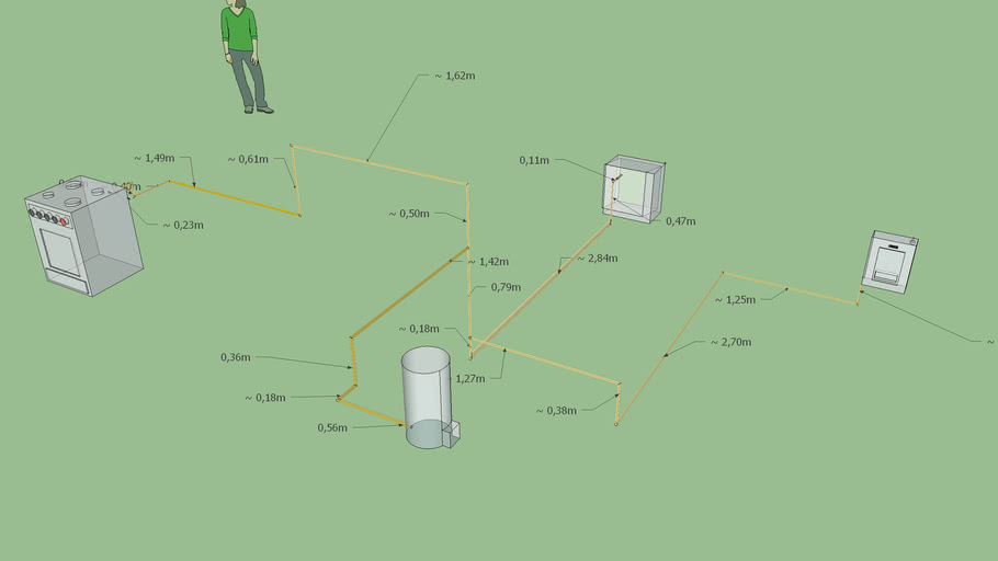 ISOMETRICO INSTALACION DE GAS | 3D Warehouse