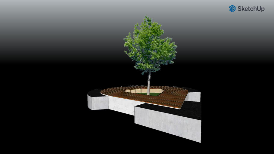 Modern bench design | 3D Warehouse