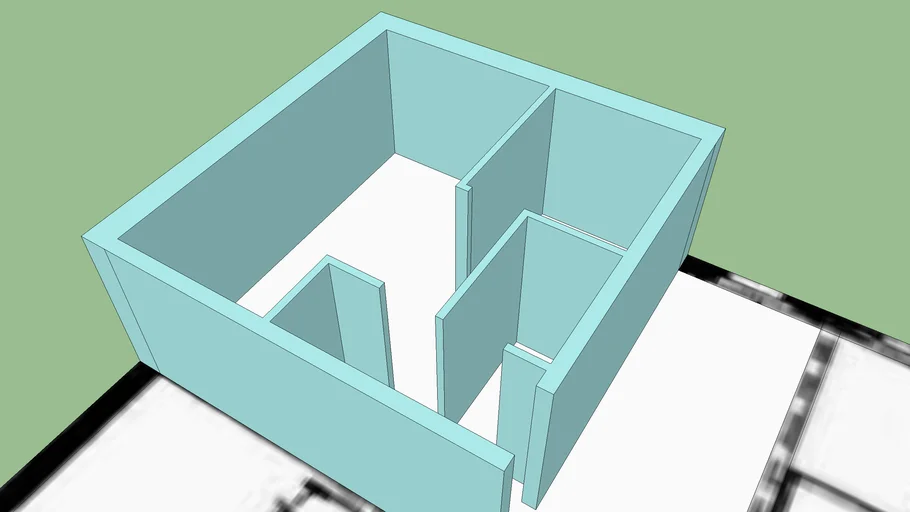 The model of studio of 320 sq. feet which were bult in Russia in 60's ...