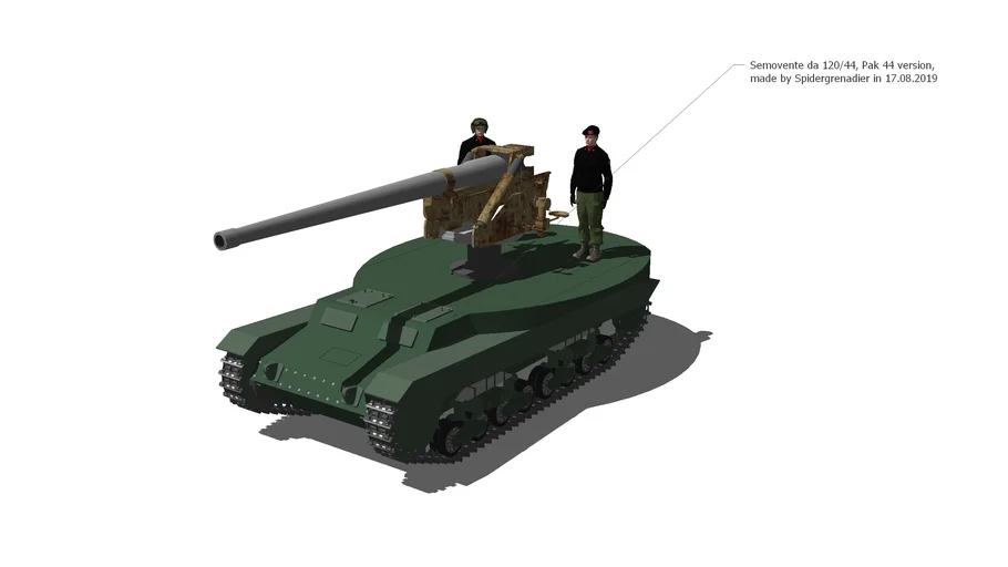 Semovente da 120/44 (PaK 44 version) | 3D Warehouse