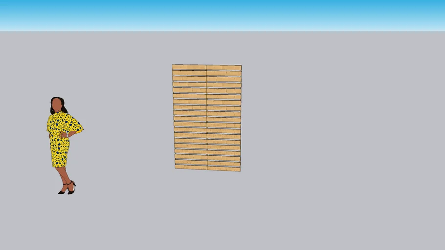 Painel Pallet mdf | 3D Warehouse