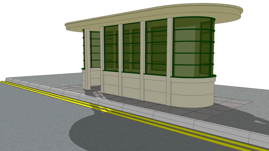 ART DECO BUS SHELTER | 3D Warehouse