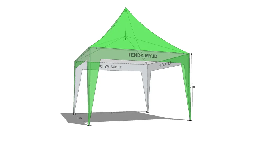 jual terpal tenda kerucut | 3D Warehouse