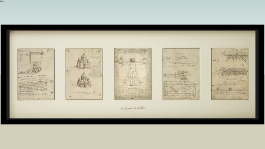 Quadro Leonardo da Vinci | 3D Warehouse