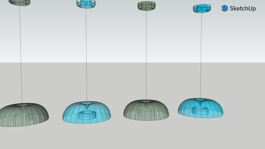 Fibonacci sequence chandeliers | 3D Warehouse