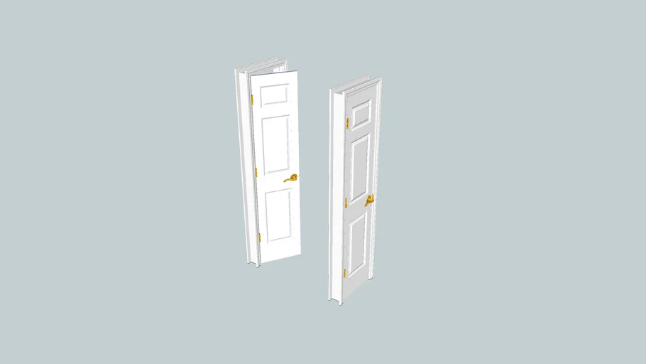 Six Panel Door 18 inch | 3D Warehouse