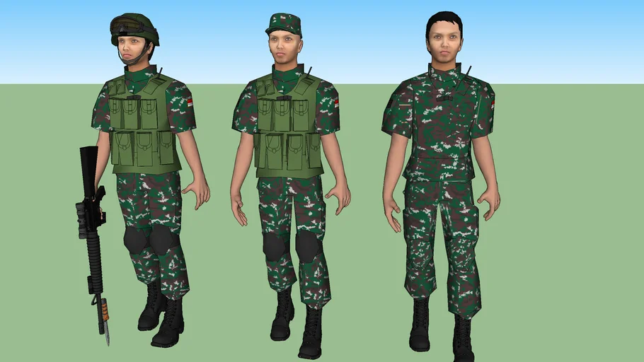 Tentara Nasional Indonesia TNI AD | 3D Warehouse