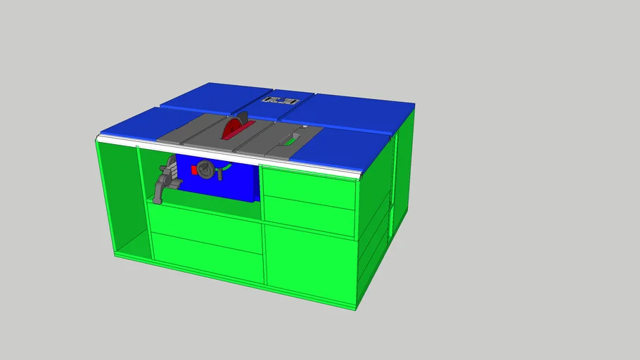 Scheppach HS105 with Router | 3D Warehouse