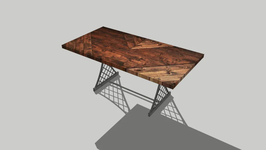 Industrial Table Large | 3D Warehouse