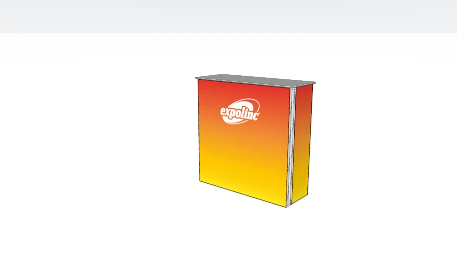 Light Frame counter with graphics | 3D Warehouse