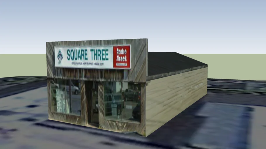 SQUARE THREE Radio Shack | 3D Warehouse