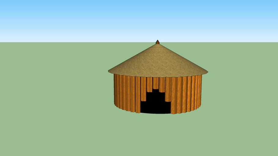 Basic Wooden Hut | 3D Warehouse