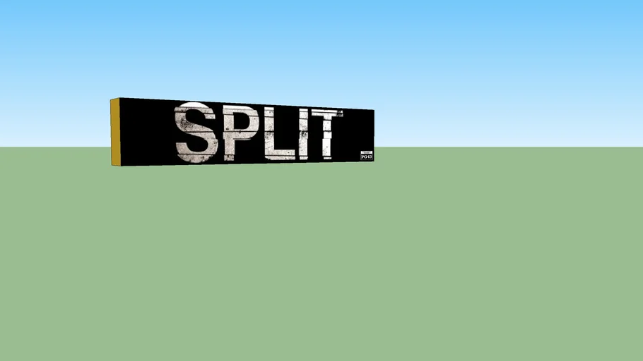 Split (Logo) - Original Movie Mylar Poster with Lightbox | 3D Warehouse