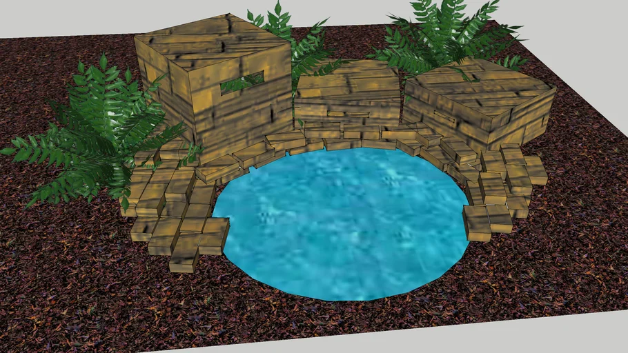 Block Fountain (quick) | 3D Warehouse
