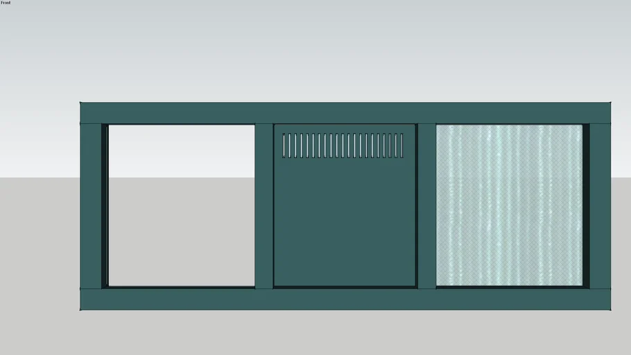 Berging kozijn (met rooster) | 3D Warehouse