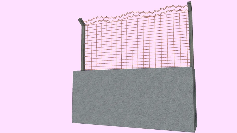 Barbed Wire Fence | 3D Warehouse