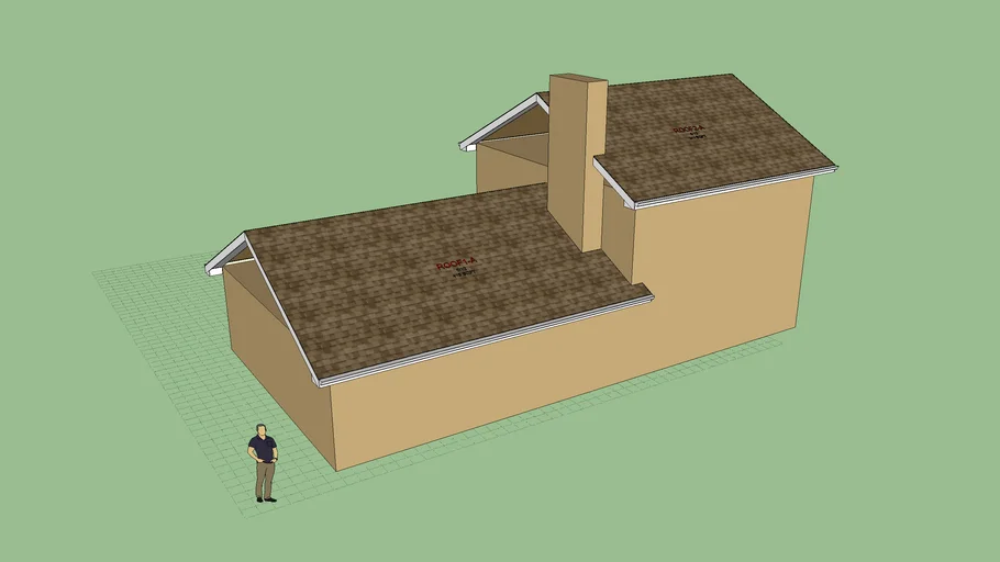 Gable Roofs with Chimney | 3D Warehouse