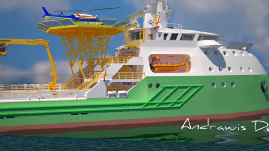 OSV VESSEL - OFFSHORE SUPPLY +HELI PAD | 3D Warehouse