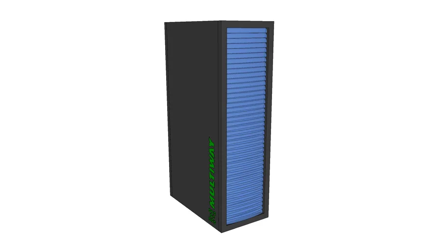 Rack Smart Server Multiway 42u x 600mm x 1000mm | 3D Warehouse