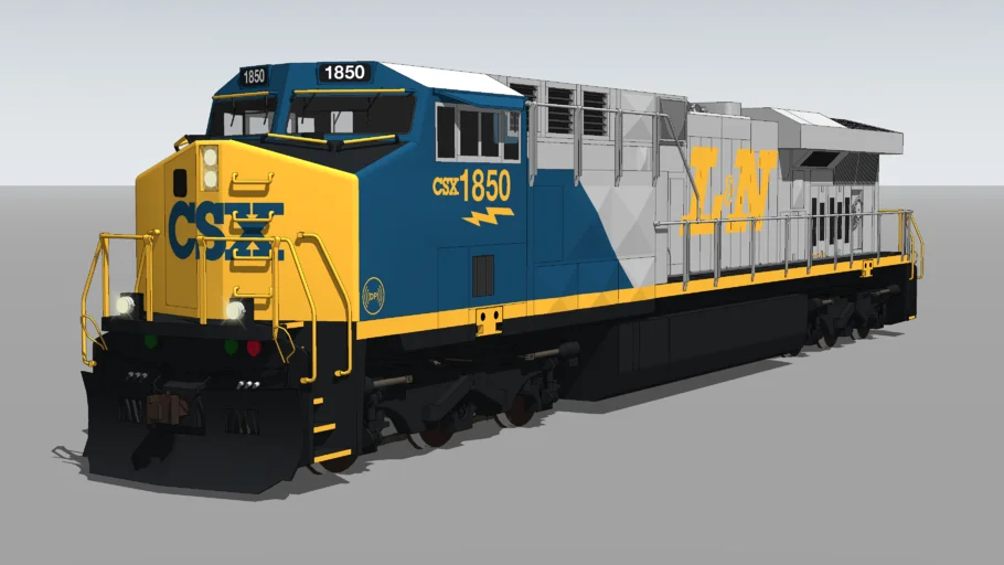 GE ES44AH - Louisville & Nashville (CSX Heritage) | 3D Warehouse