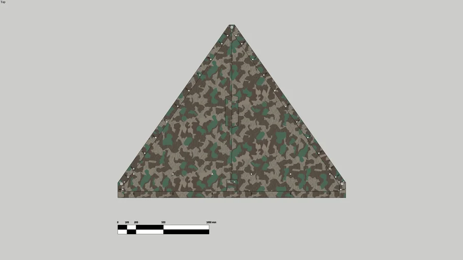 WW2 Wehrmacht M31 Zeltbahn with Splittertarnmuster | 3D Warehouse