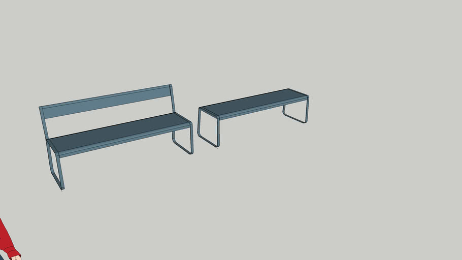 Fermob - banc bellevie | 3D Warehouse