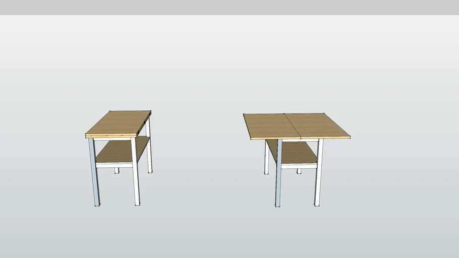 Table - folding top | 3D Warehouse