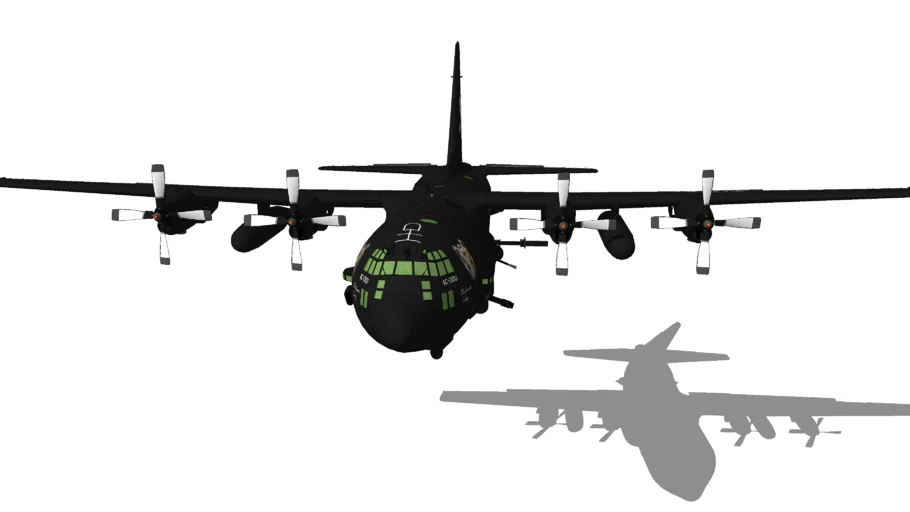 Aircraft - Lockheed Boeing AC-130U 'Spooky' | 3D Warehouse