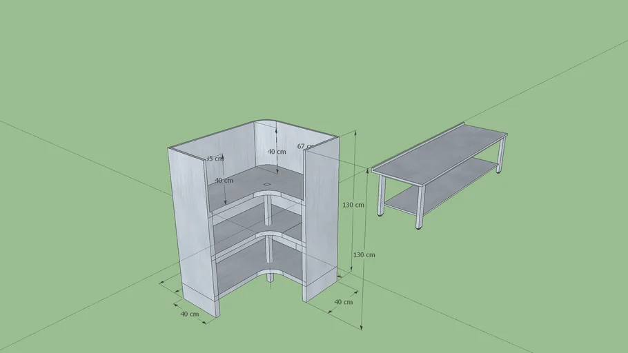 Corner Table | 3D Warehouse