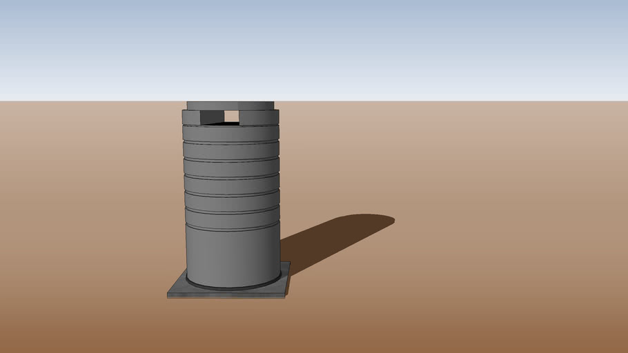 Pneumatic Refuse Collection Point | 3D Warehouse