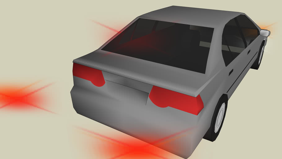 a car with lights | 3D Warehouse