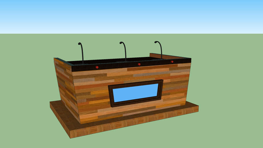 Classic wooden JUDGES' Table | 3D Warehouse