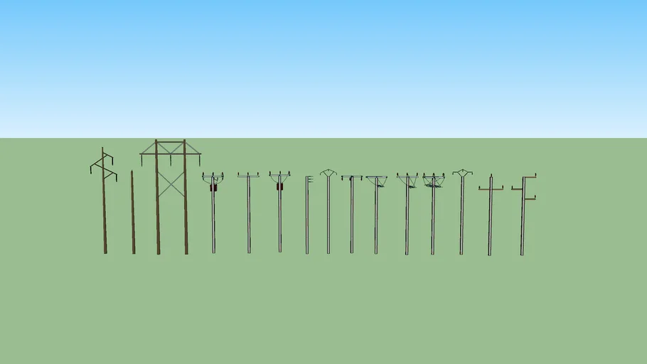 electricity pylons | 3D Warehouse