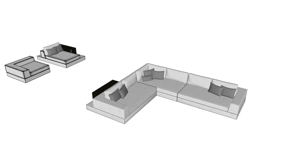 Arketipo - Plat Sofa | 3D Warehouse