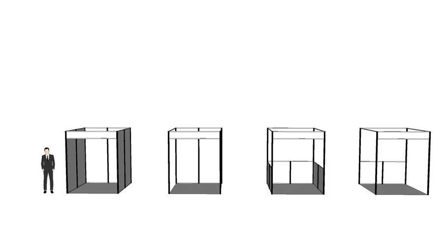 Booth Partition - บูธมาตรฐาน_2x_OtToKiMJi | 3D Warehouse