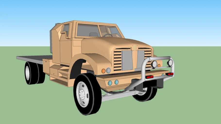 flatbed military truck | 3D Warehouse
