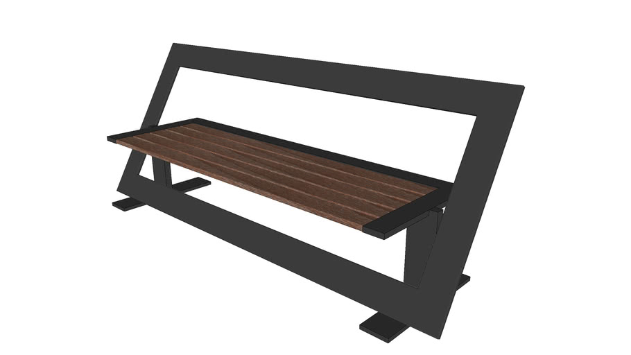 modern bench | 3D Warehouse