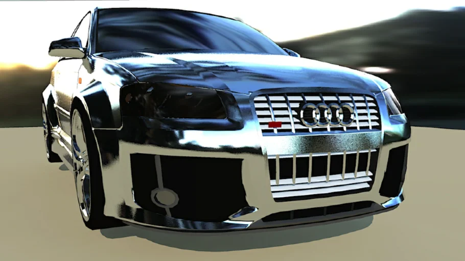 a rendered Audi | 3D Warehouse