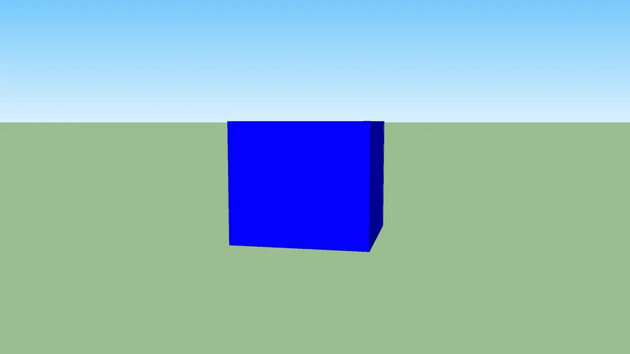Cubo Azul 3d