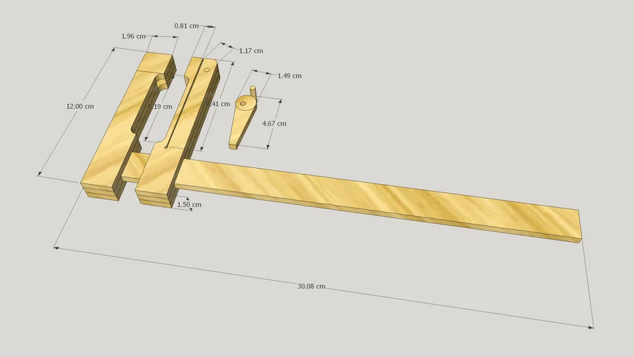 Wooden Shop Made Clamps | 3D Warehouse