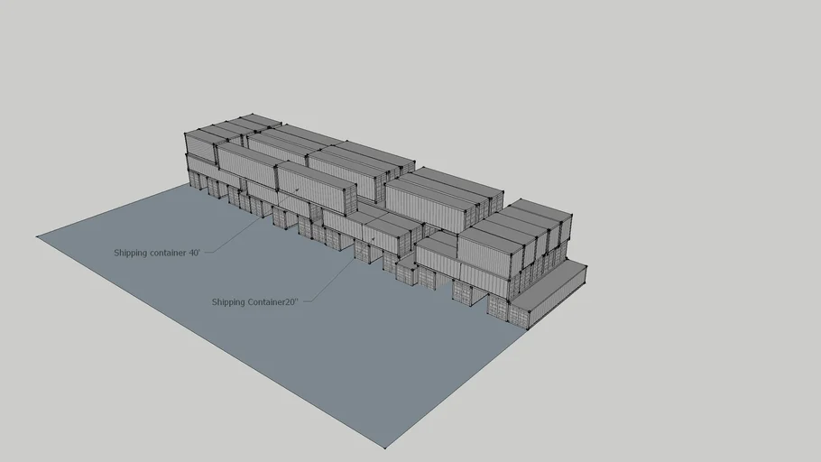Model for Container Port | 3D Warehouse