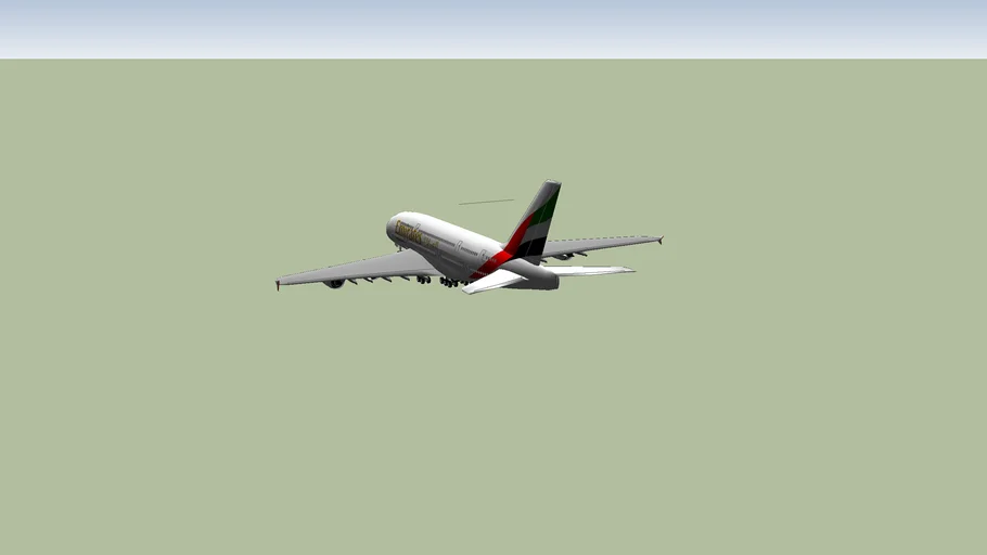 double decker aeroplane Emirates | 3D Warehouse