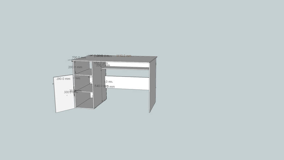 Computer's table 2 | 3D Warehouse