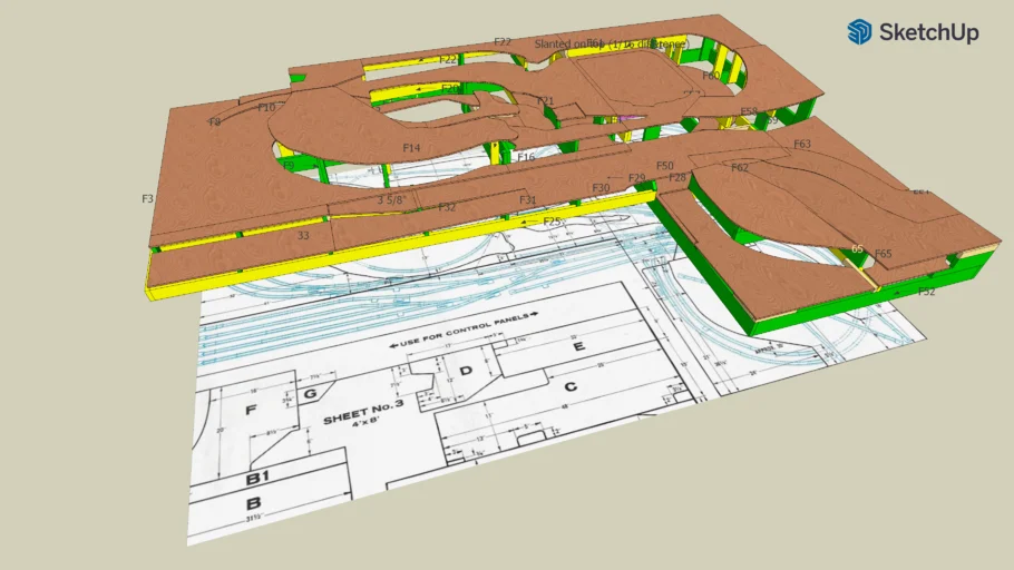 Atlas Oregon Pass Lines HO layout plan (updated) | 3D Warehouse