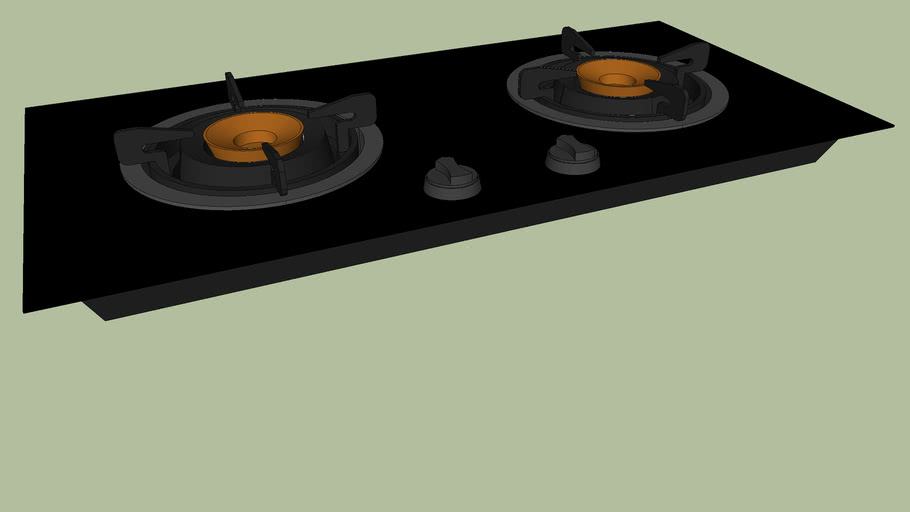 Double Burner Stove (CT) | 3D Warehouse