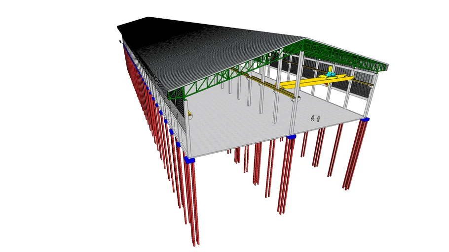 โรงงาน อาคาร Profile builder 2 | 3D Warehouse