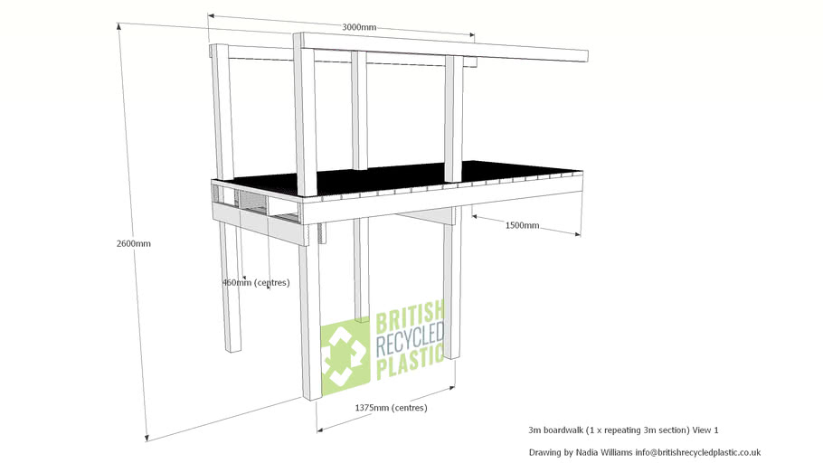 3m example boardwalk section | 3D Warehouse