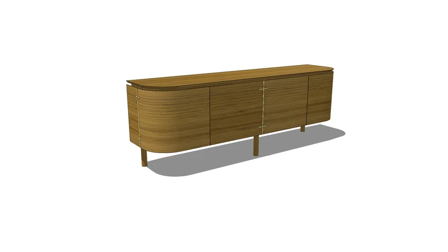 Buffet Alma 2200x510x770mm - Rejane Carvalho Leite | 3D Warehouse